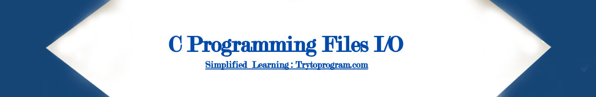 C Programming Files Io Working With Text Files And Binary Files Trytoprogram