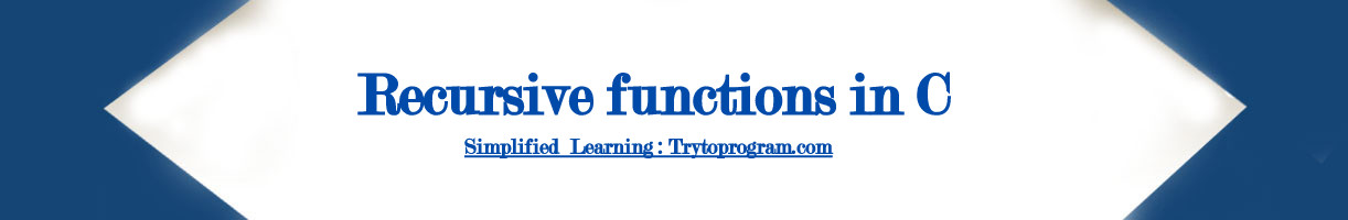 C Programming Recursion Learn About Recursive Functions In C Trytoprogram