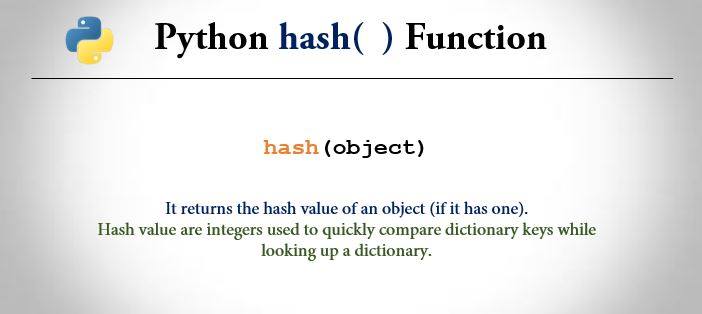 Python Hash Function Example And Explanation Trytoprogram