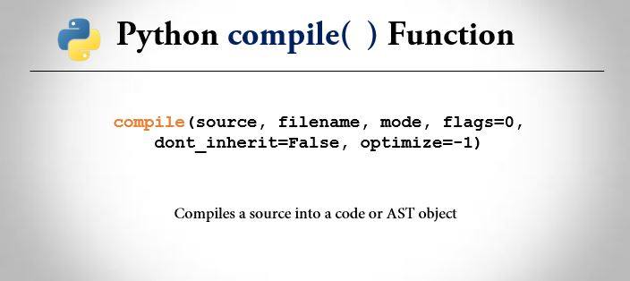 Python compile() Function (With Examples) - Trytoprogram Python compile() Function (With Examples) - Trytoprogram