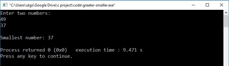 C Program To Compare Two Numbers Without Using Relational Operators
